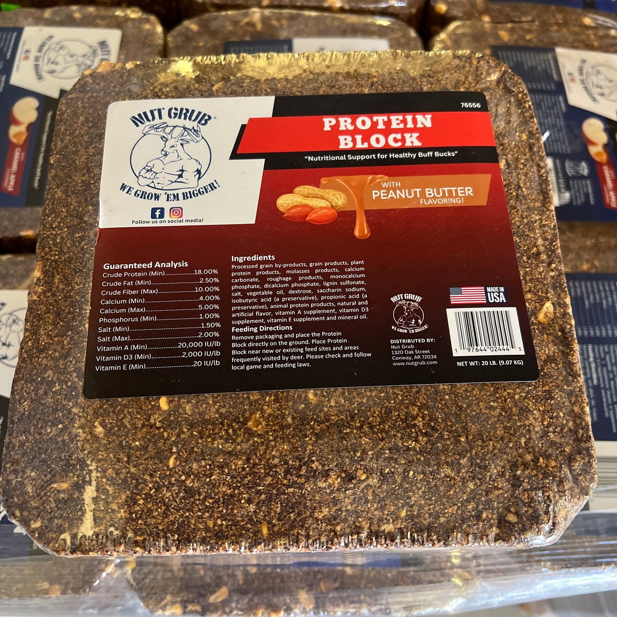 NUT GRUB BLOCK PEANUT BUTTER 20# – O'NEAL'S FARM AND GARDEN